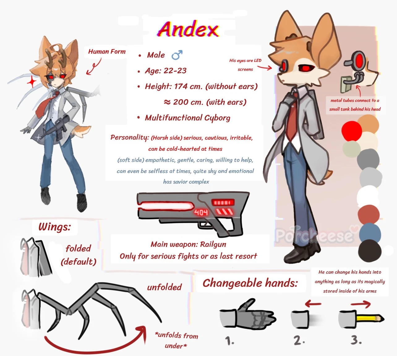 Andex ref sheet!!! ( ≧ ∇ ≦ ) +.ﾟ🦌👔 [OC] | HoYoLAB
