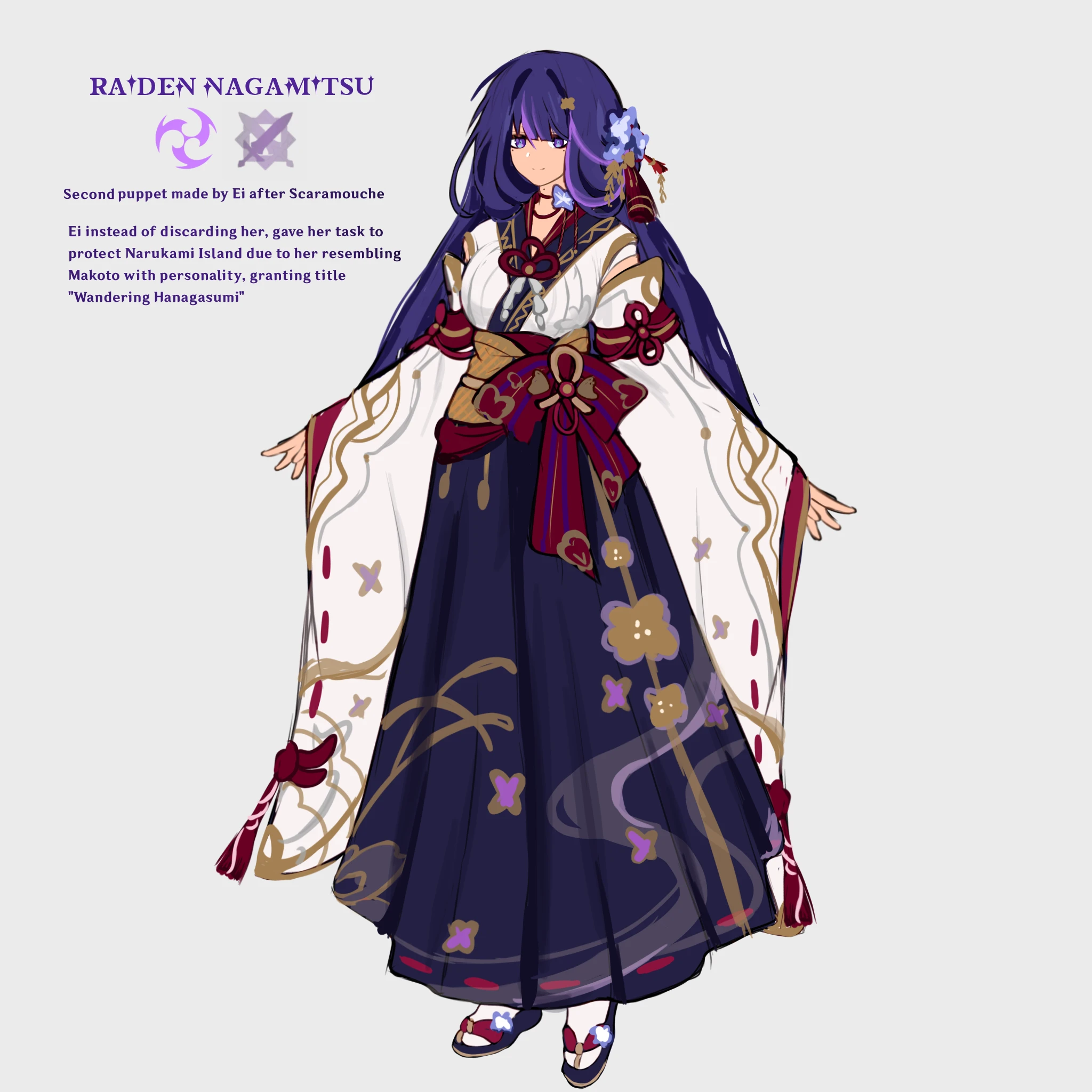GENSHIN OC REDESIGN- Raiden Nagamitsu Genshin Impact | HoYoLAB