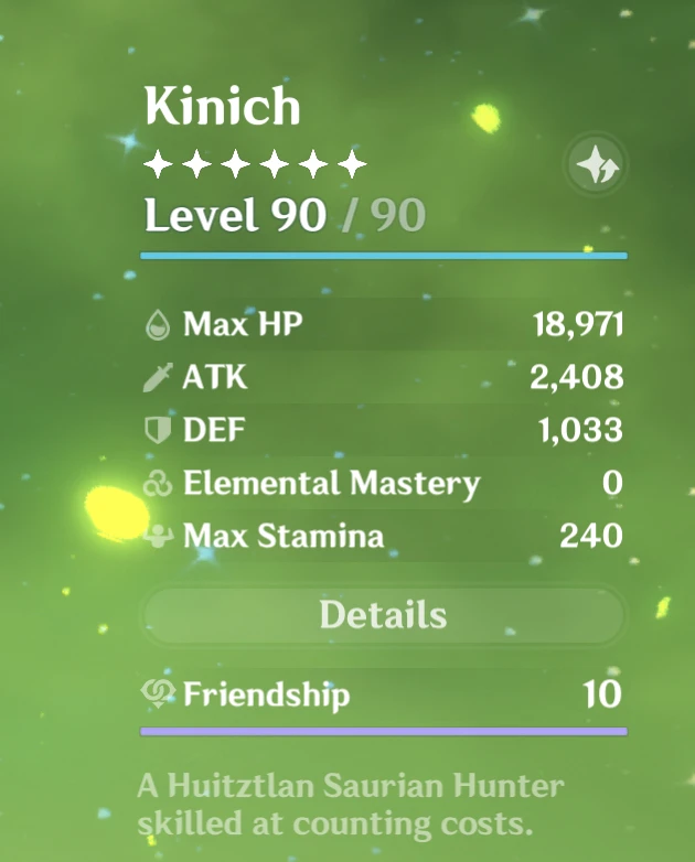 Is my c0 kinich ok? Genshin Impact | HoYoLAB