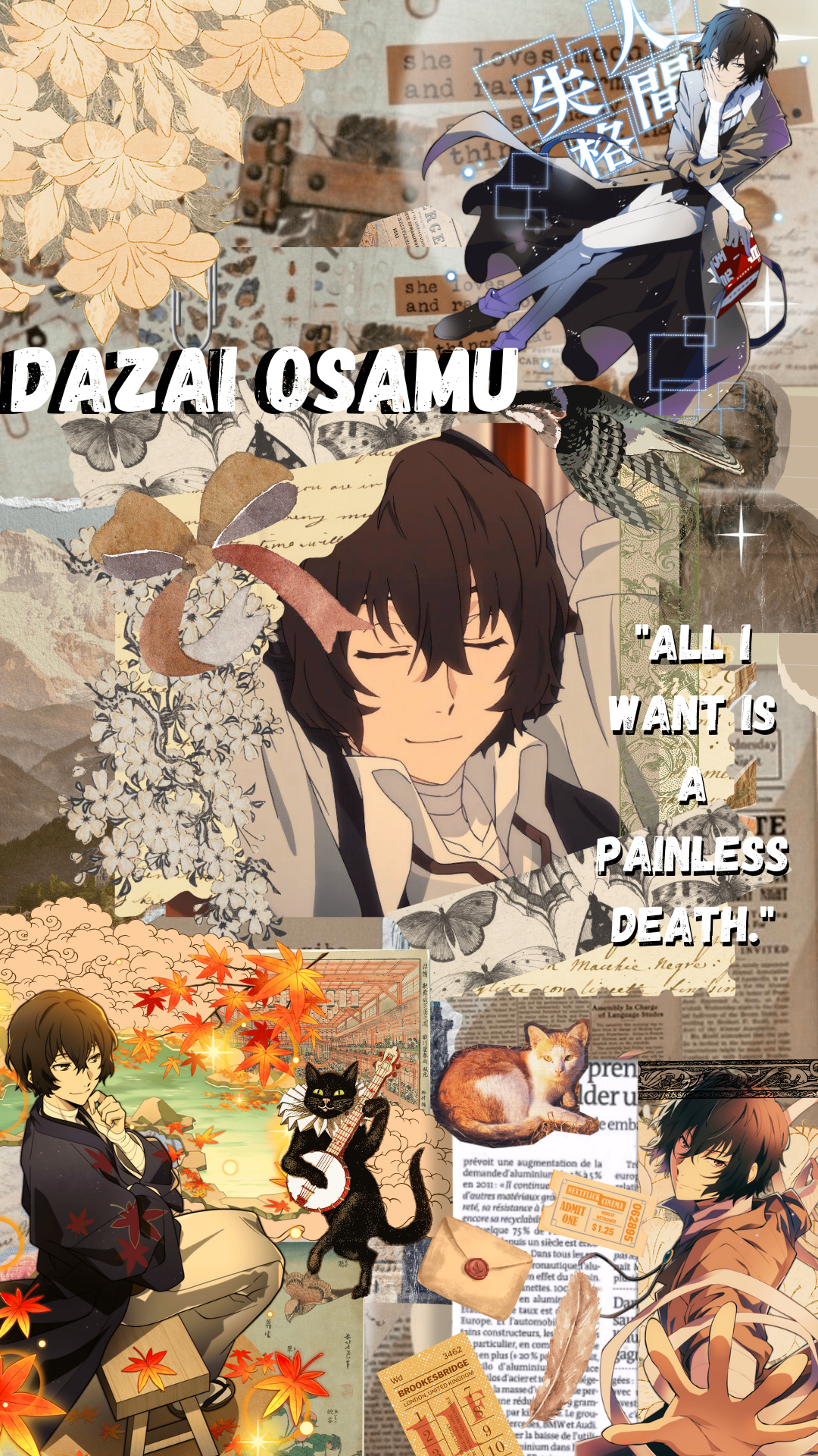 "All I Want Is A Painless Death." - Dazai Osamu | HoYoLAB