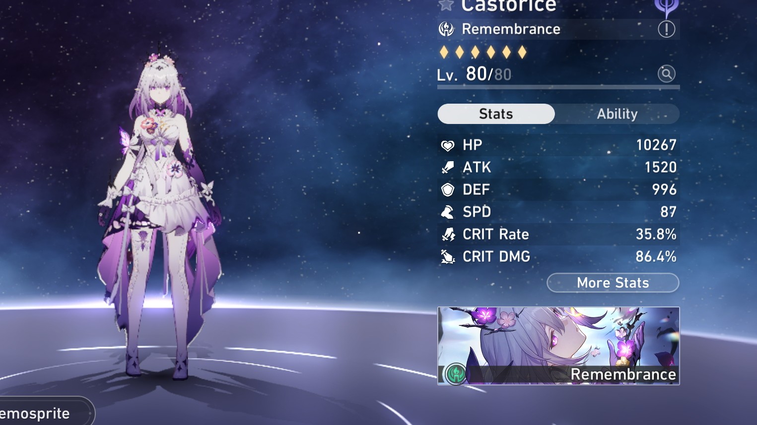 My F2p Castorice build Honkai: Star Rail | HoYoLAB