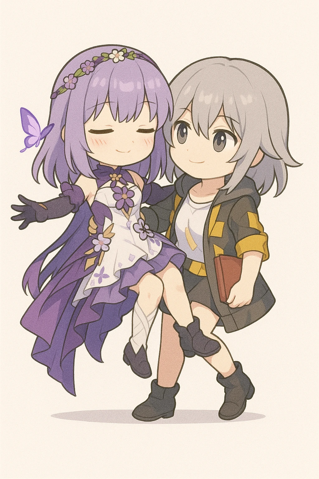 AI Chibi Art Castorice and Stelle Honkai: Star Rail | HoYoLAB
