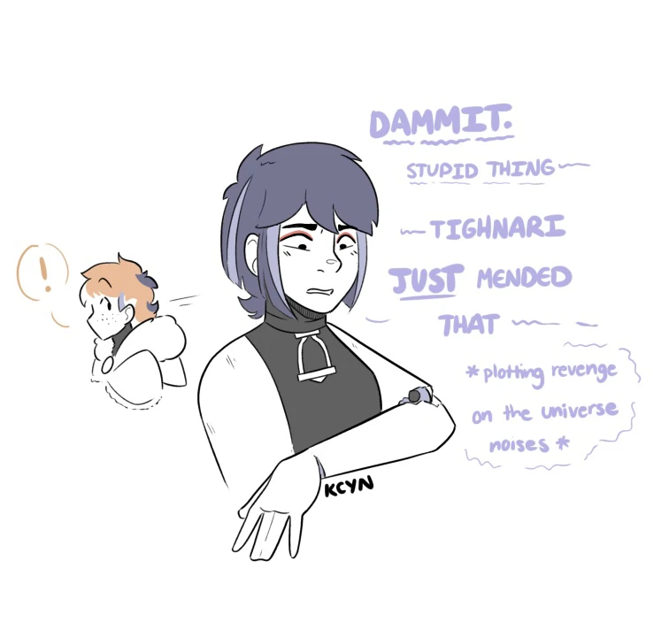 Wanderer and Taisho (my ChiScara kiddo) Sketch Scene~ (it’s so cute ...