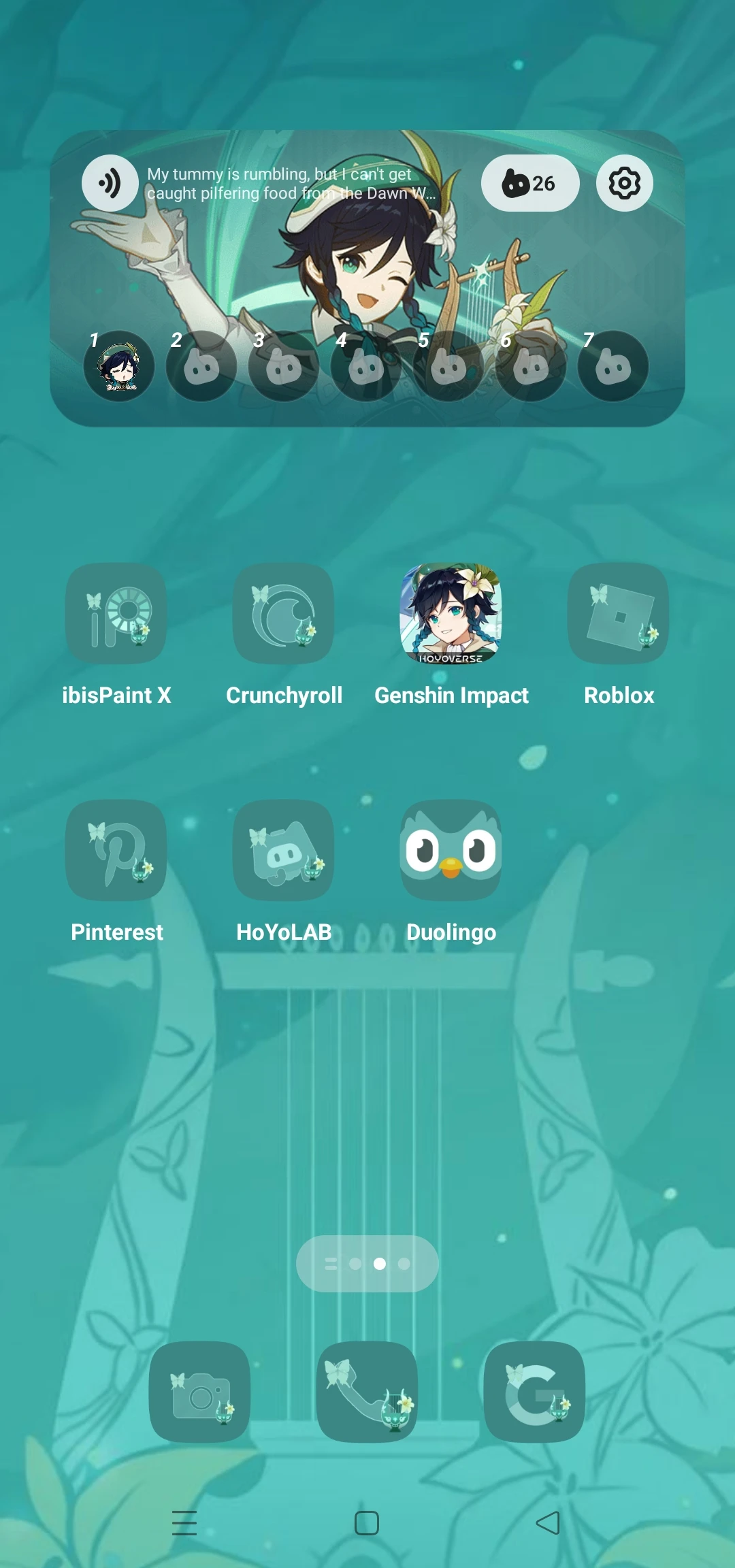 I changed my app icons to Venti themed ️!!! Genshin Impact | HoYoLAB
