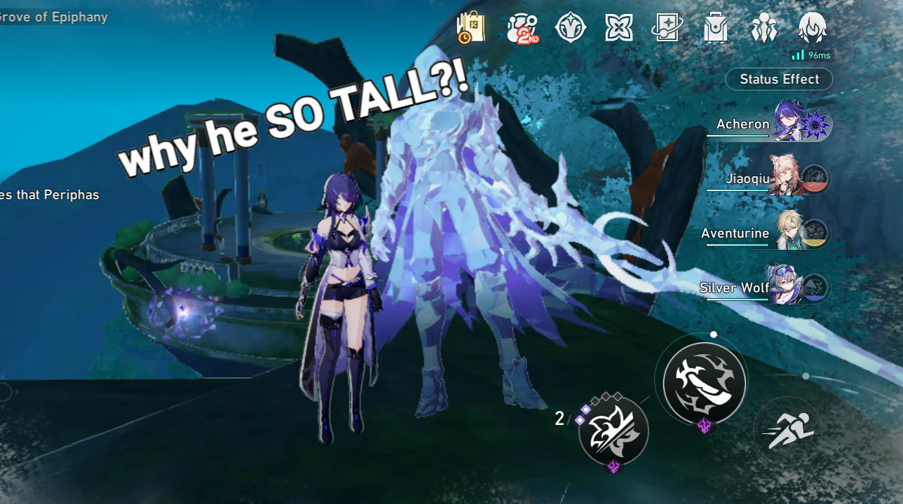 Why in the name of the world Flame reaver is SO TALL?! Honkai: Star ...