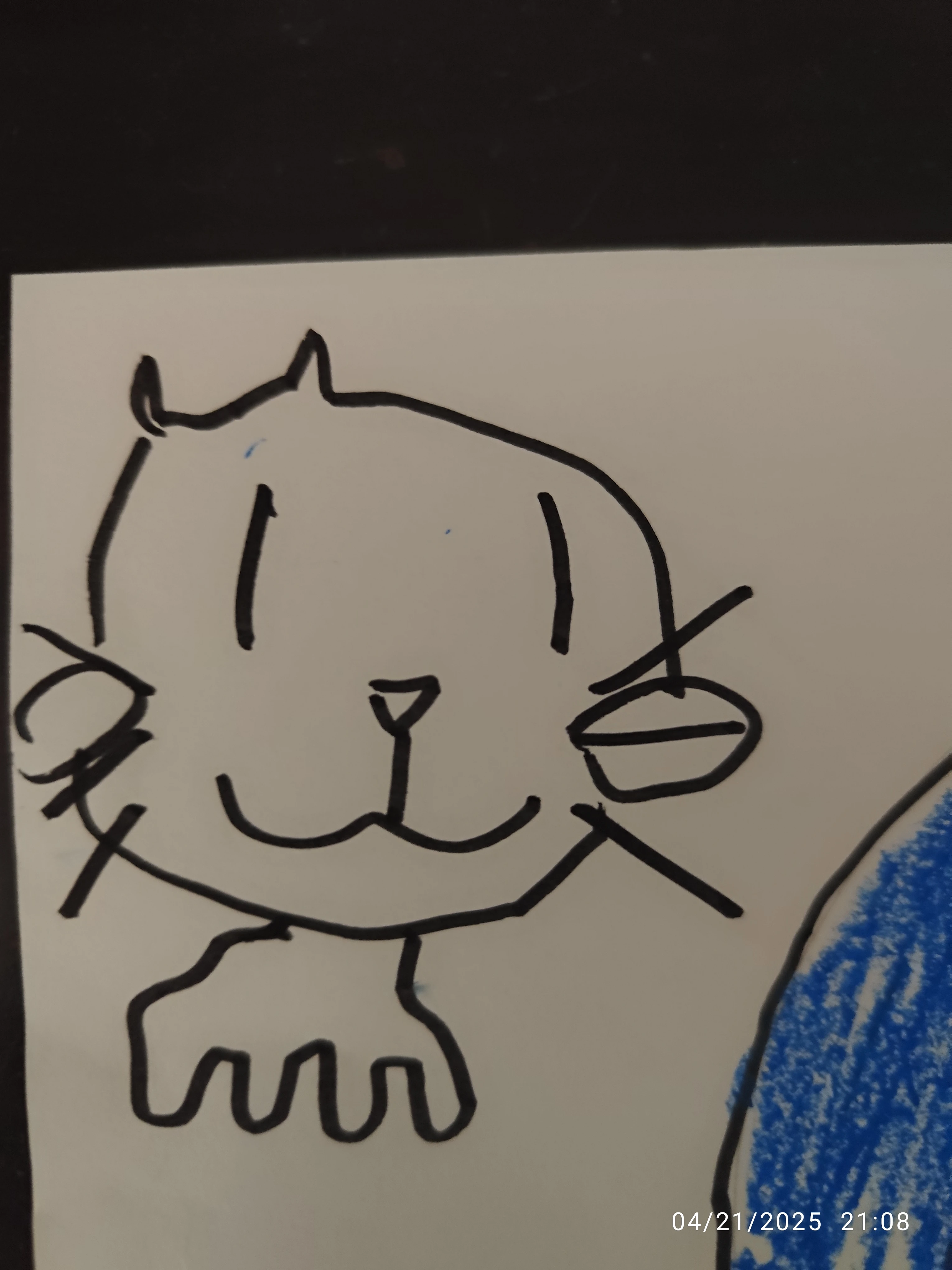 Silly Cat drawing I did in 30 second | HoYoLAB