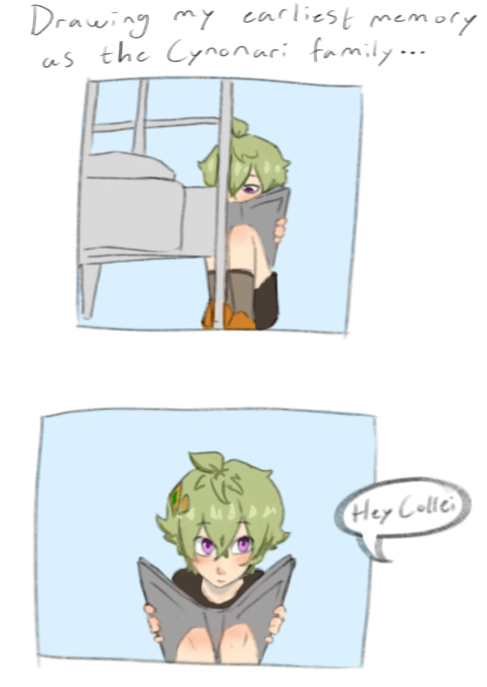 Drawing my earliest memory as the Cynonari family Genshin Impact | HoYoLAB