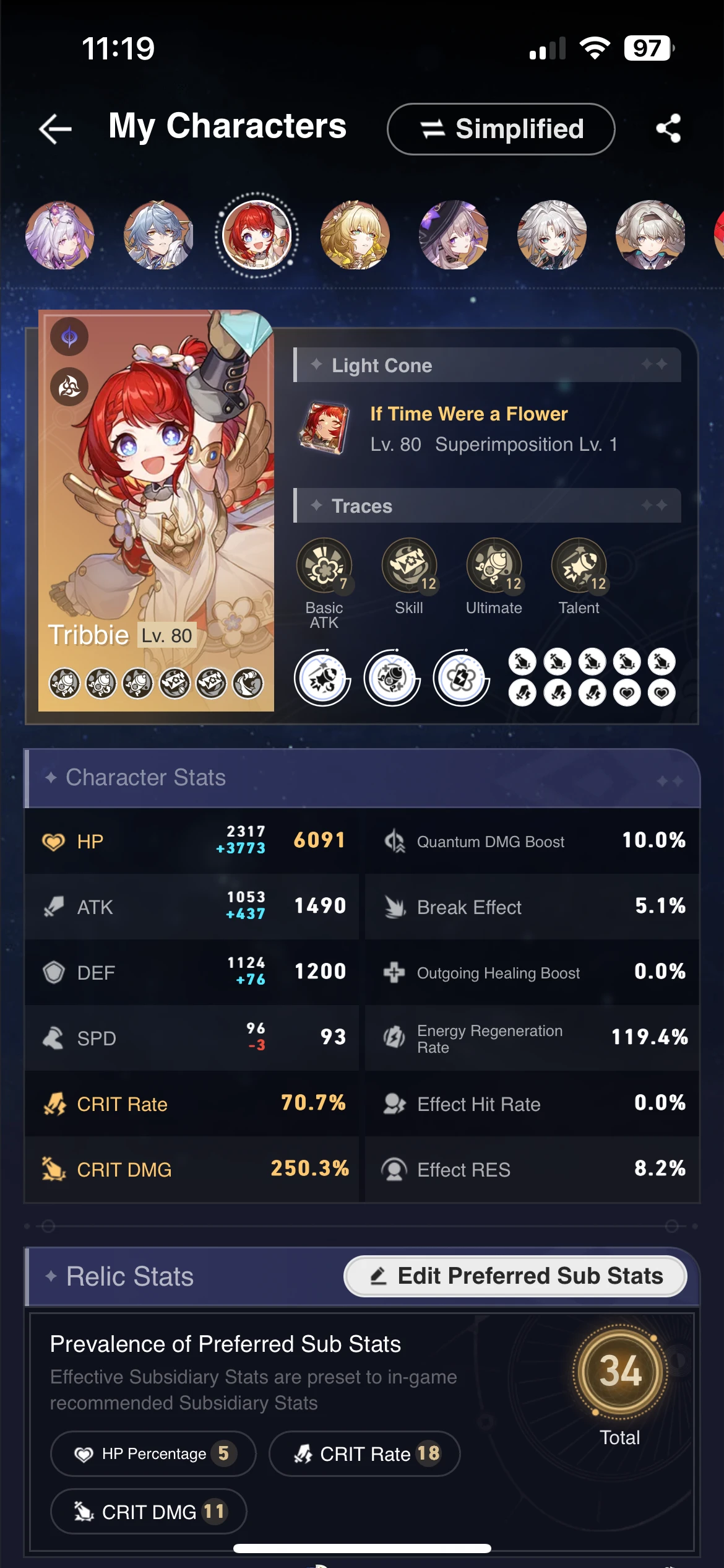 Updated E6 tribbie build Honkai: Star Rail | HoYoLAB