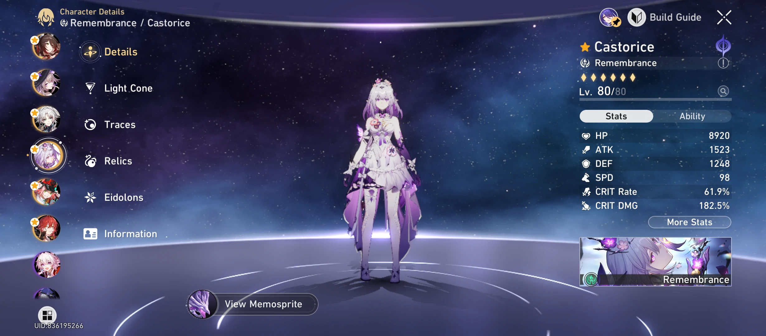 Rate my Castorice build [updated] Honkai: Star Rail | HoYoLAB