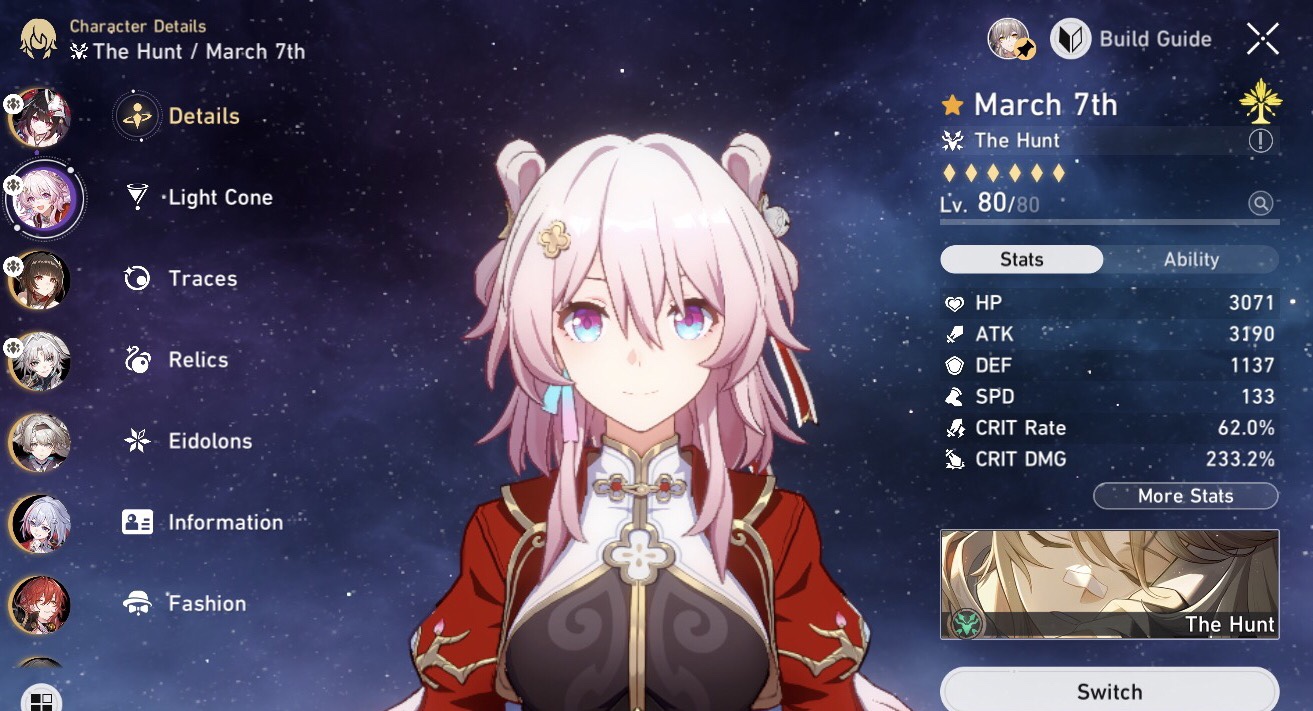 March Hunt Build!!! Honkai: Star Rail | HoYoLAB