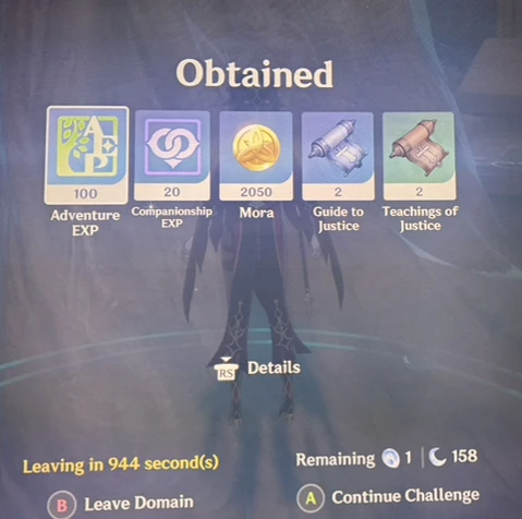 Domain companionship exp Genshin Impact | HoYoLAB