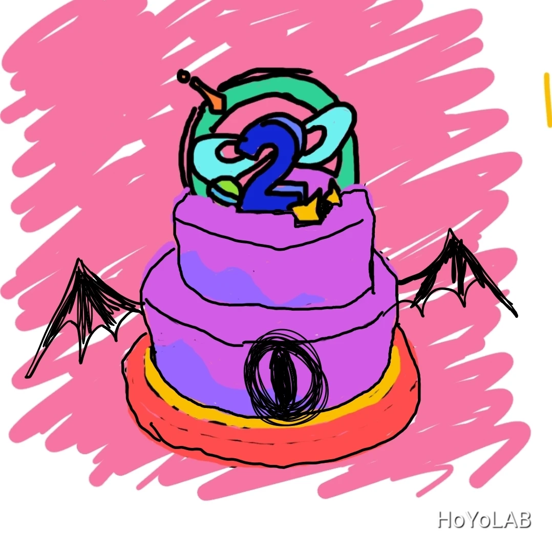 Happy Anniversary HSR! Here is my COUGHTERRIBLECOUGH cake! Honkai: Star ...