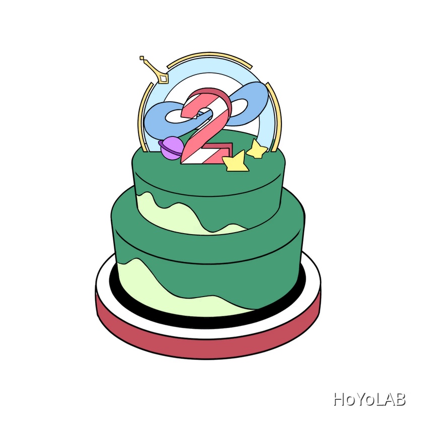 HSR 2nd anniversary cake!! Honkai: Star Rail | HoYoLAB