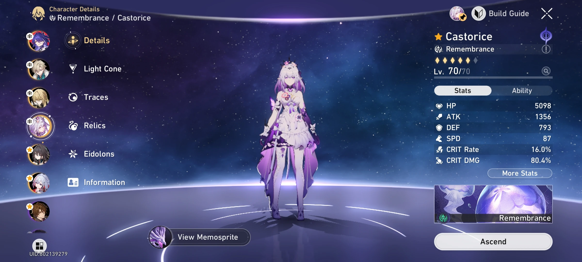 My Castorice Build Overview💜💉 Honkai: Star Rail | HoYoLAB