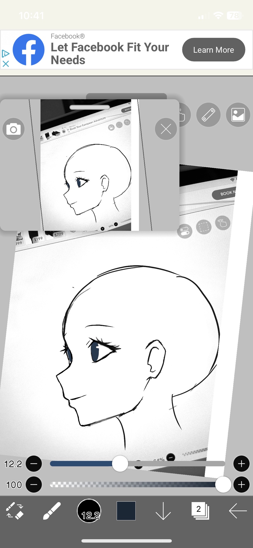Very bad side-ish profile tutorial on my artstyle for beginners ...