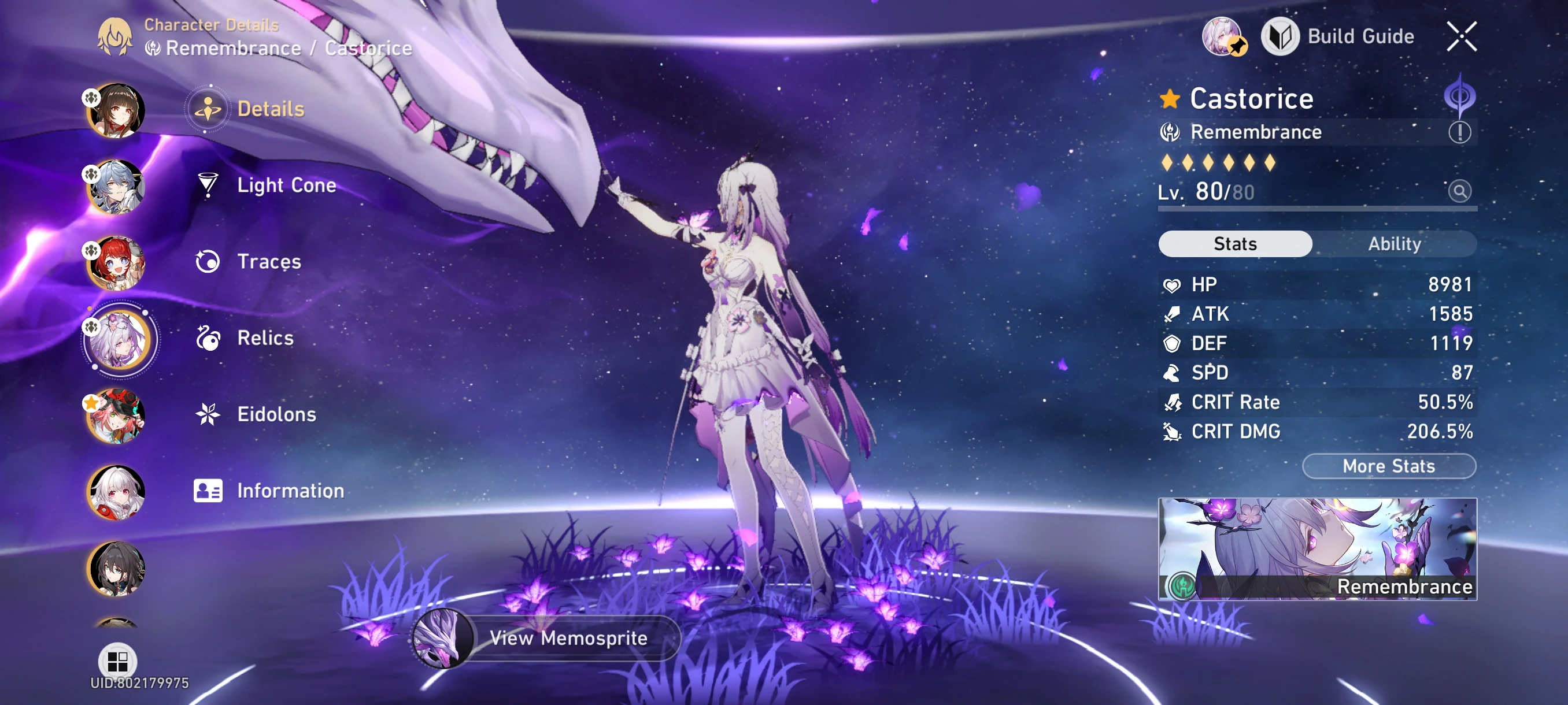 How's my Castorice build? Honkai: Star Rail | HoYoLAB