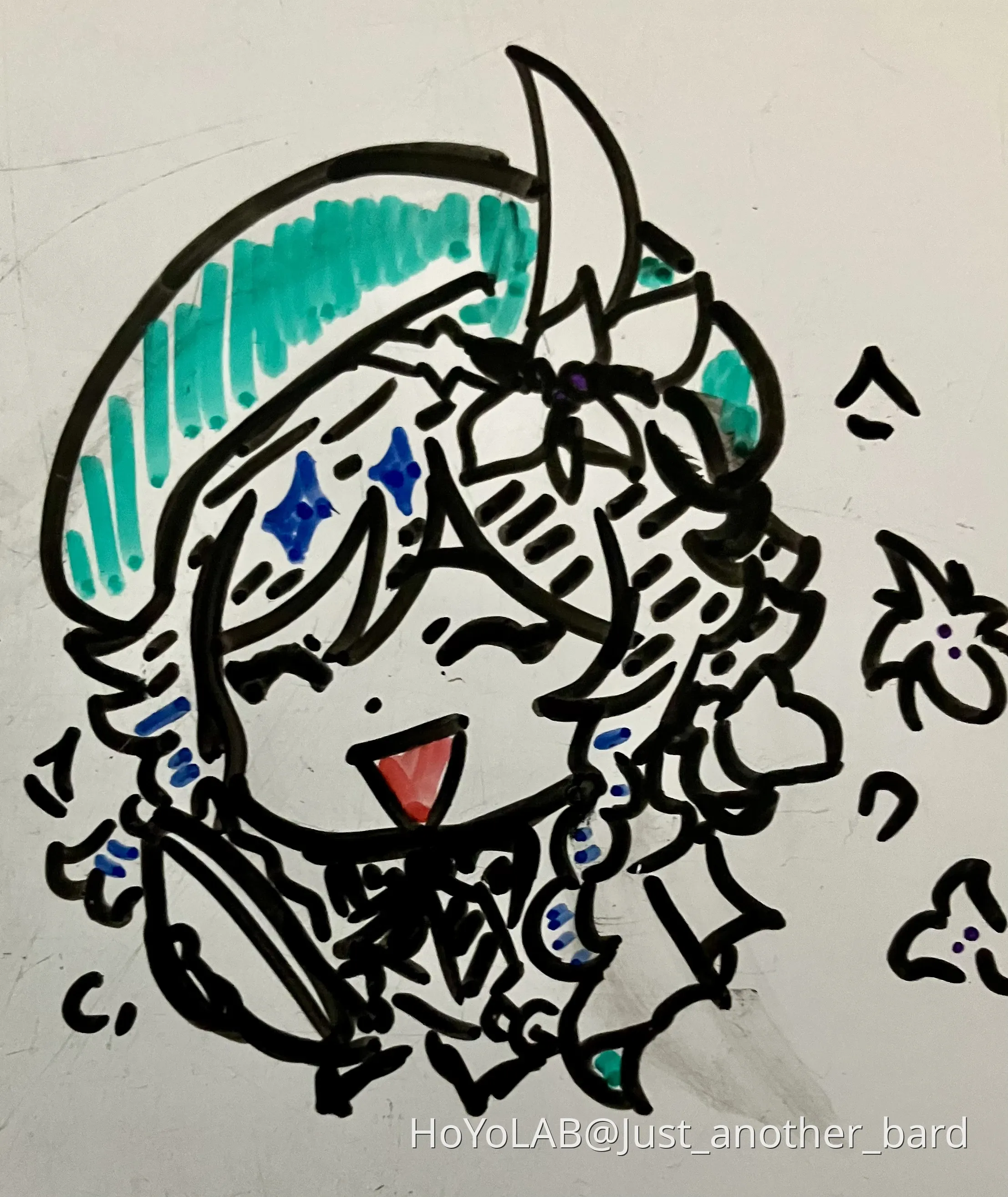 Venti whiteboard doodle to say: | HoYoLAB