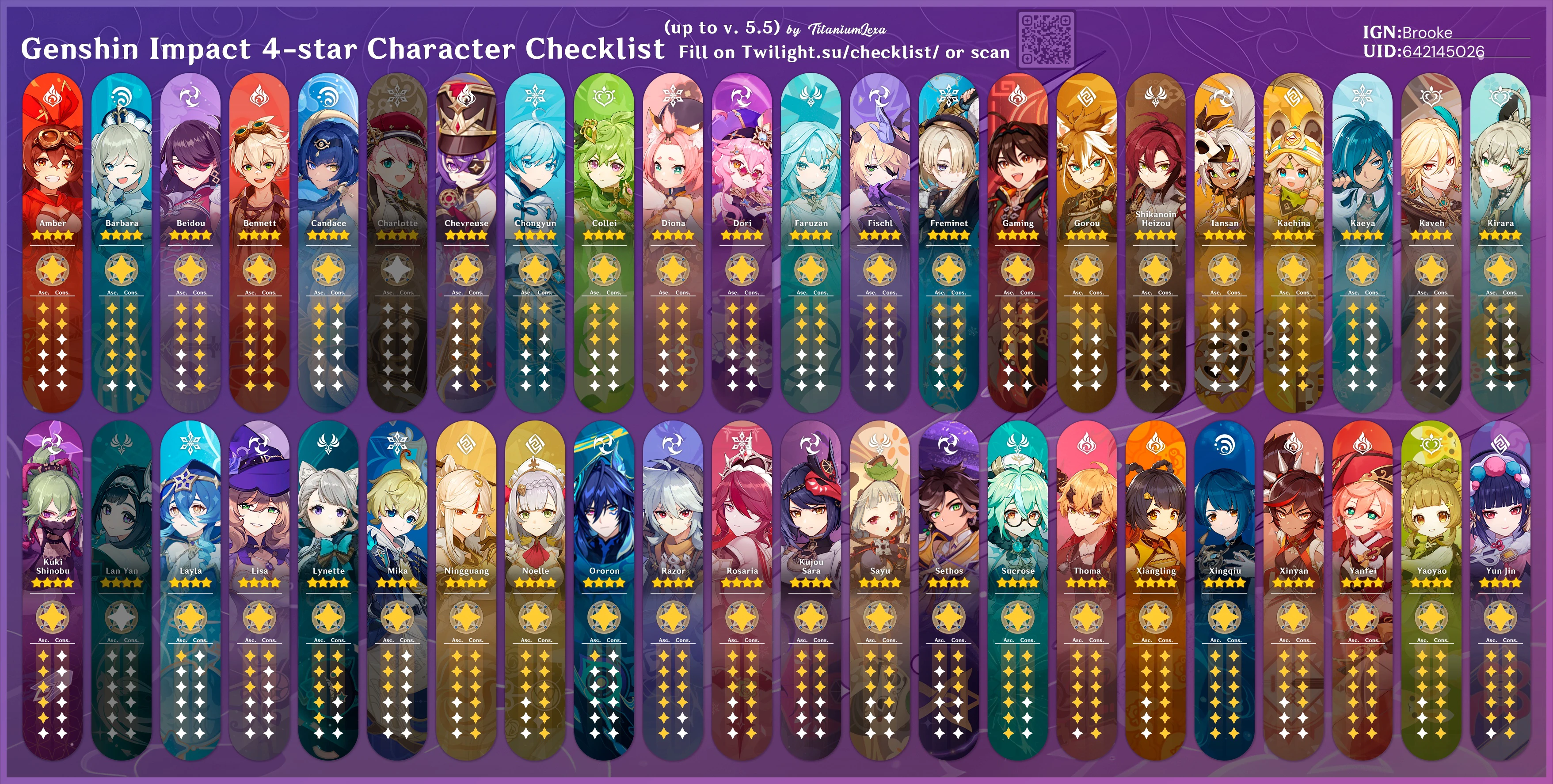 Genshin 4 Star Collection Genshin Impact | HoYoLAB