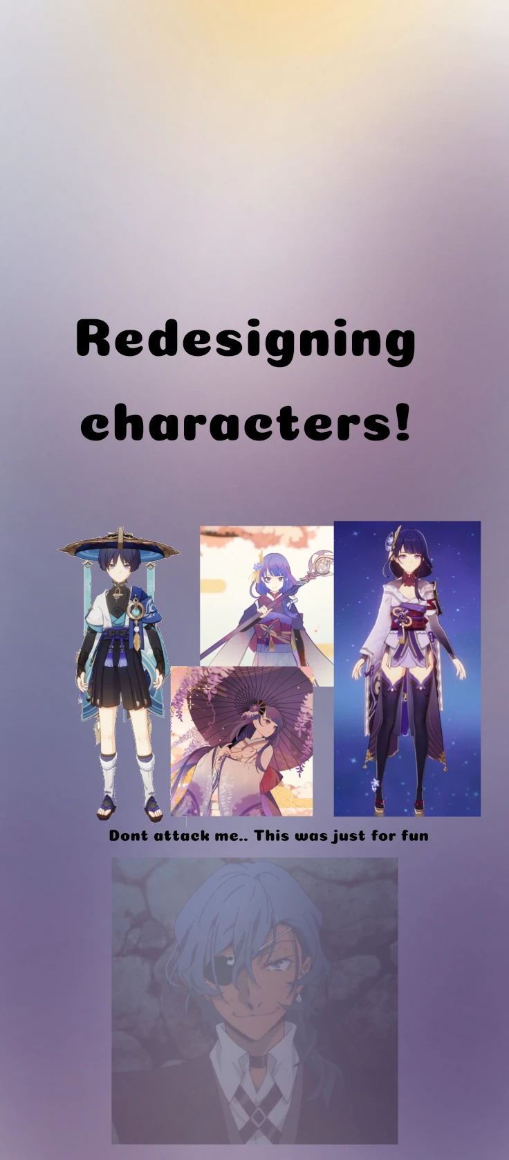 REDESIGNING CHARACTERS! Genshin Impact | HoYoLAB