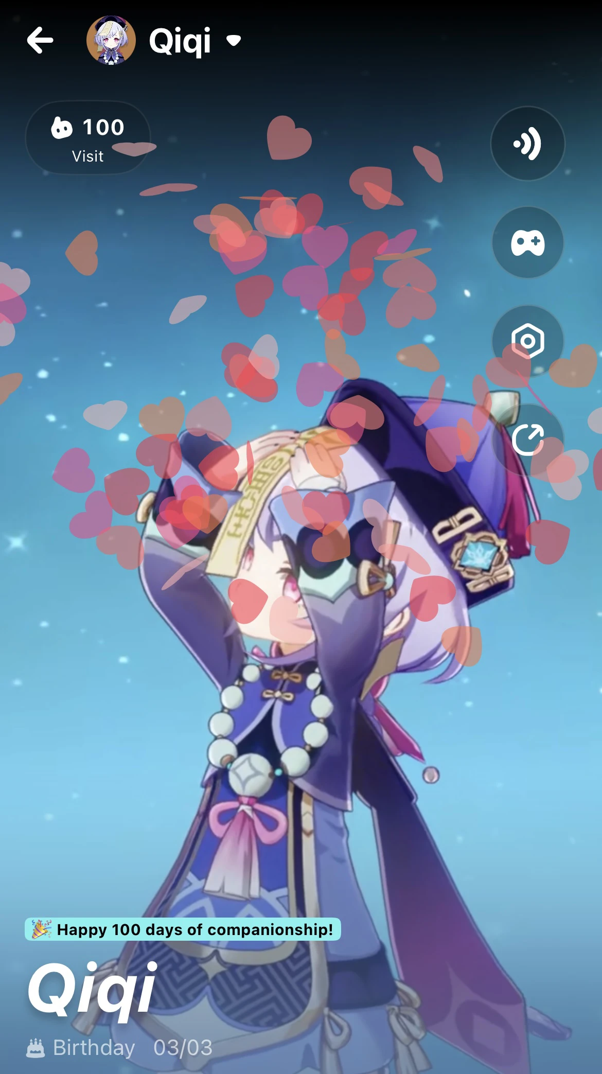 100 Days with Qiqi!!! 🐦 Genshin Impact | HoYoLAB