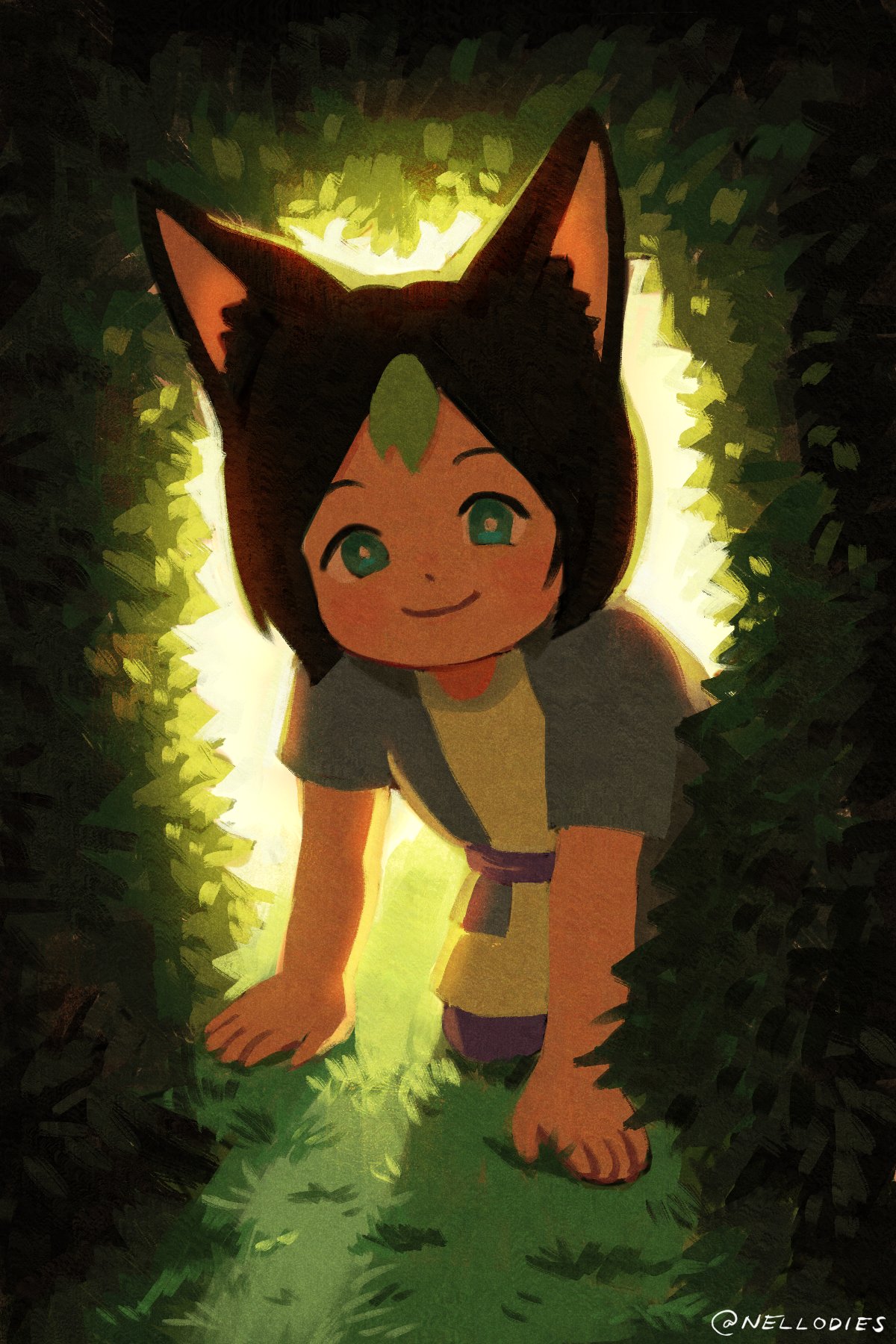 little fox tighnari 😖💚🦊so cute Genshin Impact | HoYoLAB
