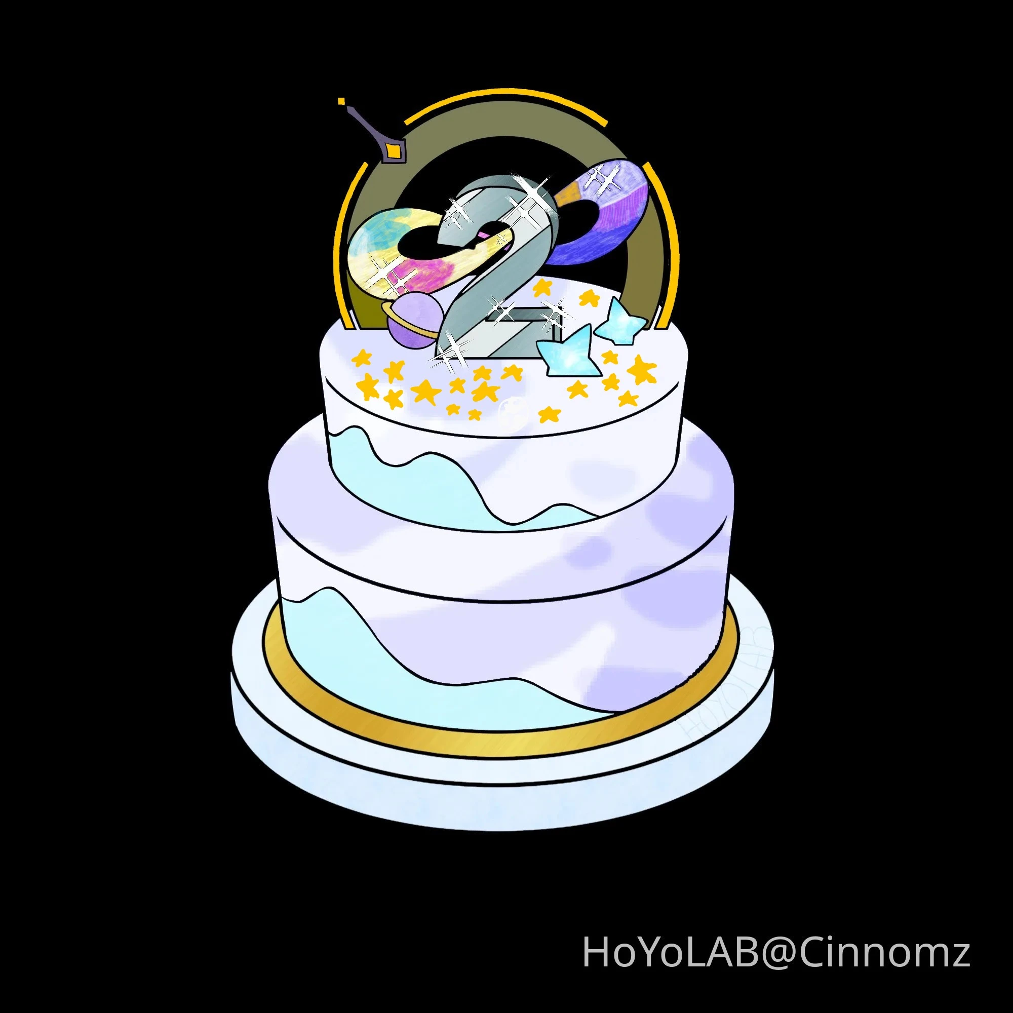 Made it with my Honkai: Star Rail's 2nd Anniversary Cake 🎂 Honkai: Star ...