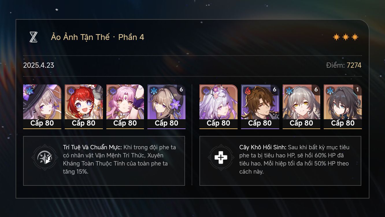 treo auto cũng 7k điểm 🐧 Honkai: Star Rail | HoYoLAB