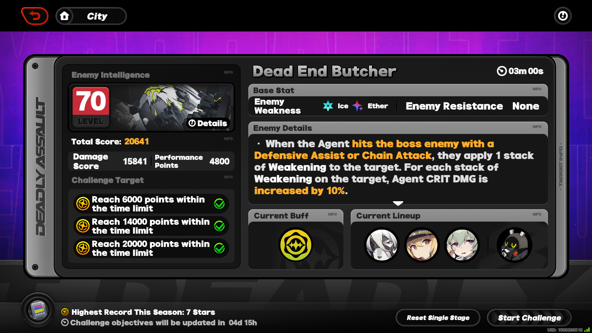 Lycorin can three star dead end butcher! Huzzah! Zenless Zone Zero ...