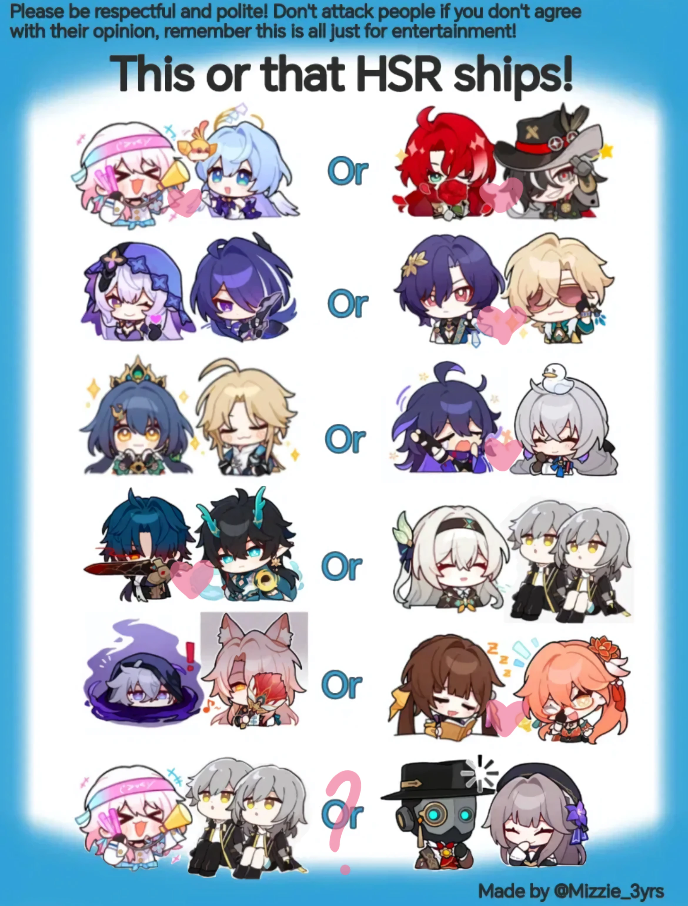 I don't rlly know characters relations in hsr, sinceI can't play it (GI ...