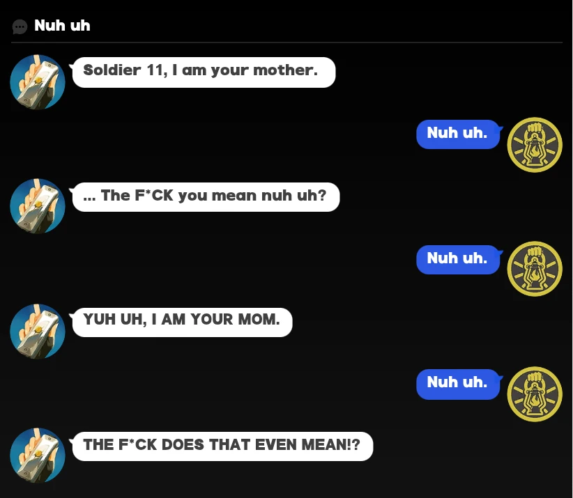 Nuh uh Zenless Zone Zero | HoYoLAB