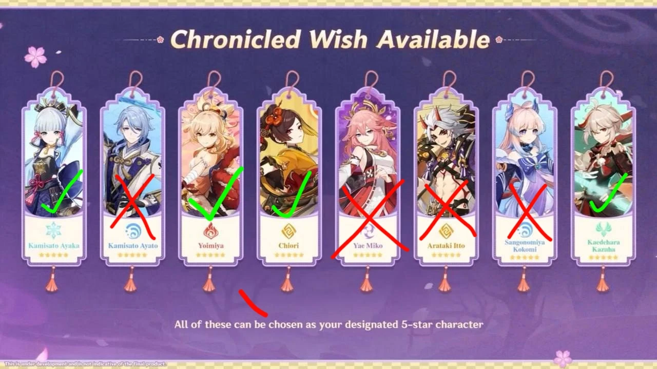 My wishing plans on the chronicled banner Genshin Impact | HoYoLAB