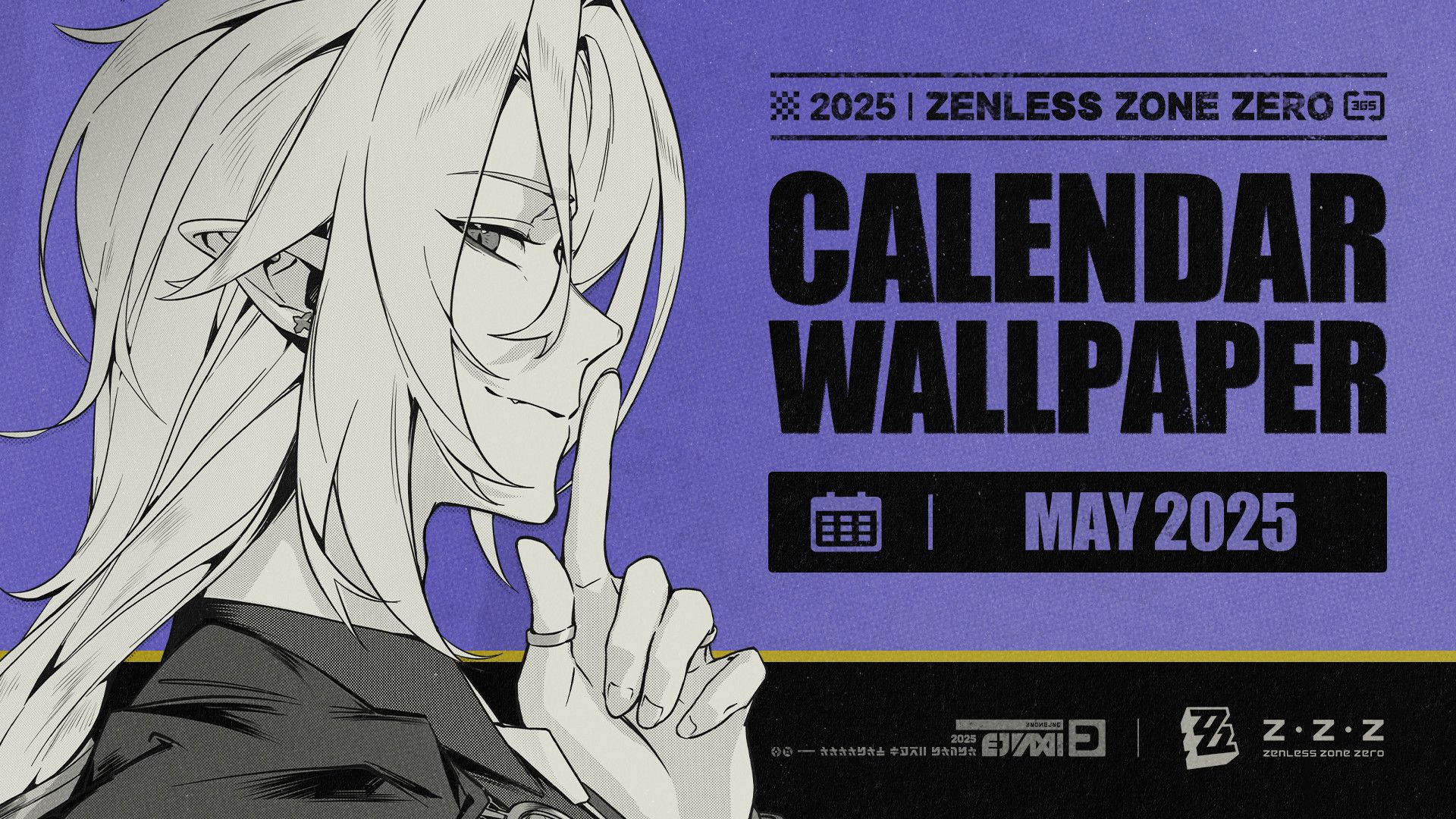 ZZZ May 2025 Calendar Wallpaper Zenless Zone Zero | HoYoLAB