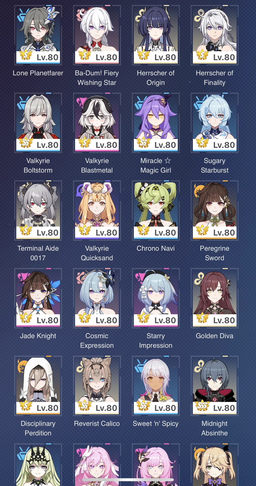 A little follow up on my HI3 account few months later Honkai Impact 3rd ...