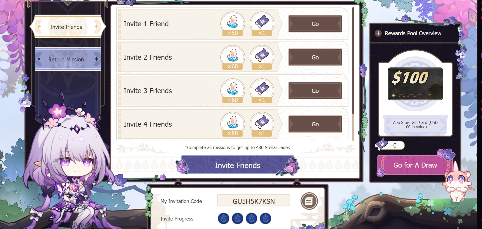 Trying to summon Castorice Please use invite code ;w; GU5H5K7KSN | HoYoLAB