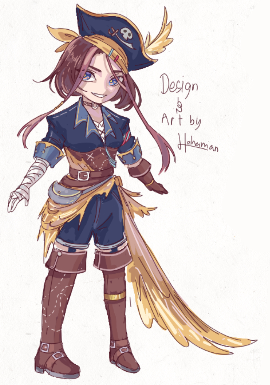 Updated colour scheme and design of this Hsr character concept (space ...