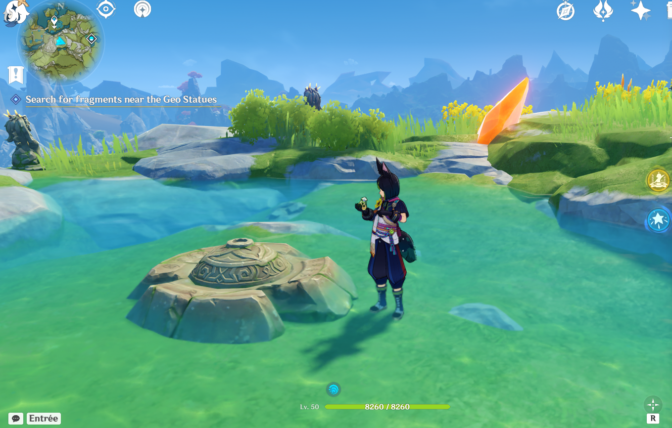 Find fragments near geo statue confusion?? Pls Help T-T Genshin Impact ...