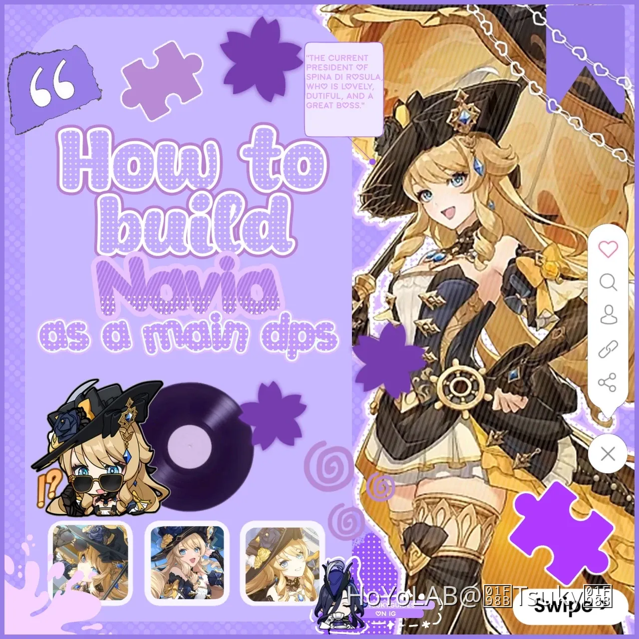 How to build Navia as a main dps!🎀 Genshin Impact | HoYoLAB