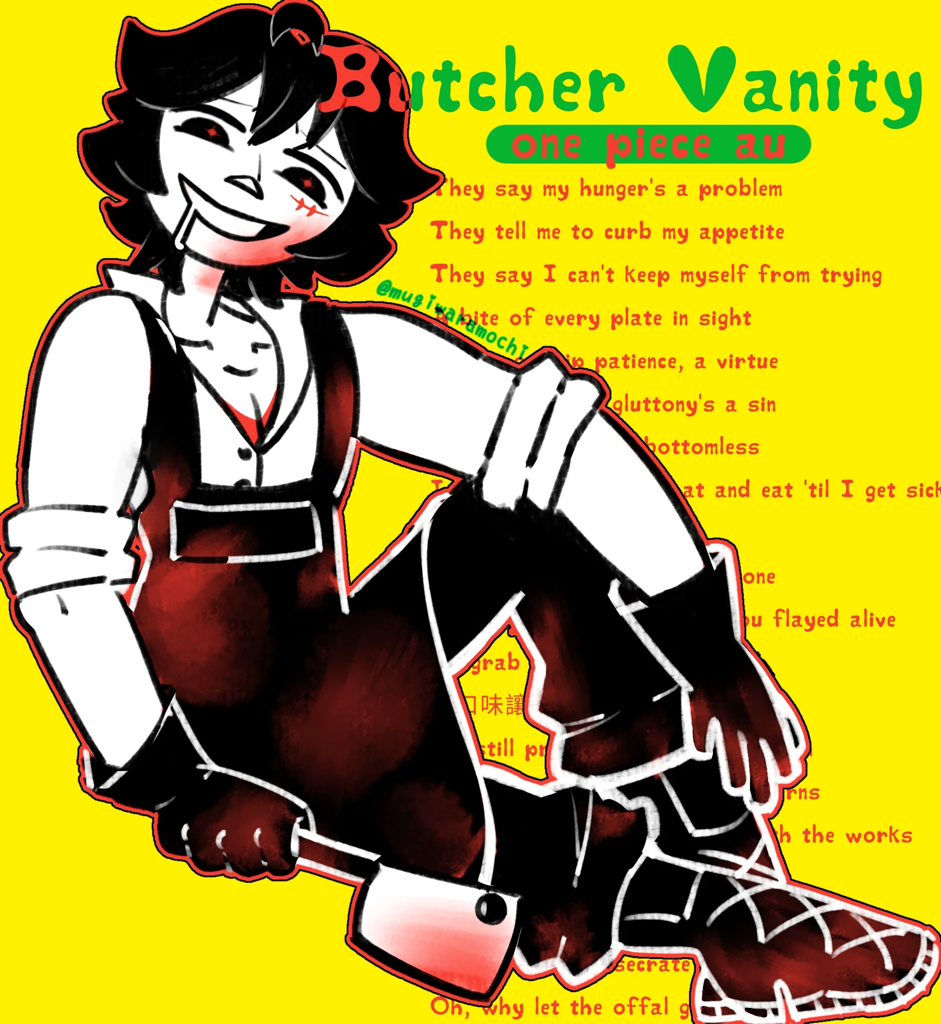 luffy if he was in that one song called butcher vanity (I'm heavily ...