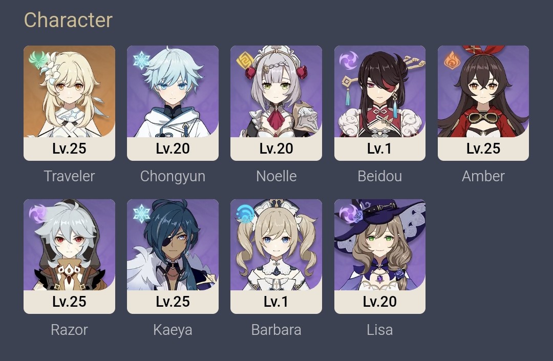 Beginner Team Genshin Impact | HoYoLAB