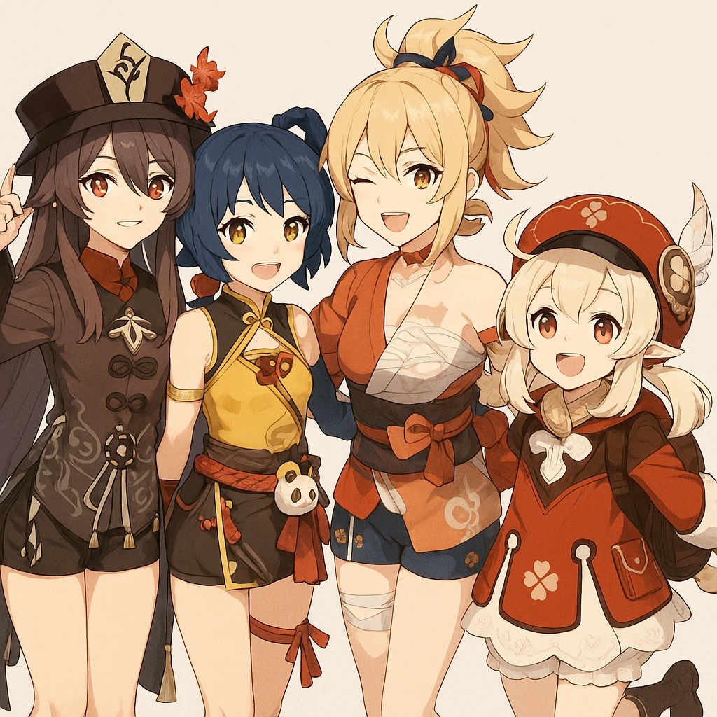 Hu Tao Xiangling Yoimiya Klee together finally!!! Genshin Impact | HoYoLAB