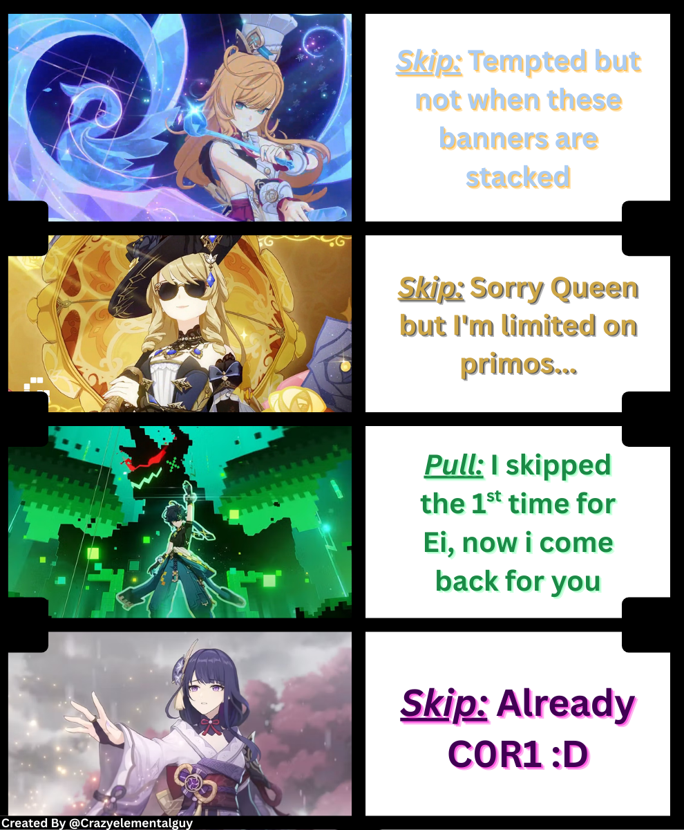 5.6 Banner and Inazuma Chronicled Pulling Plans! Genshin Impact | HoYoLAB