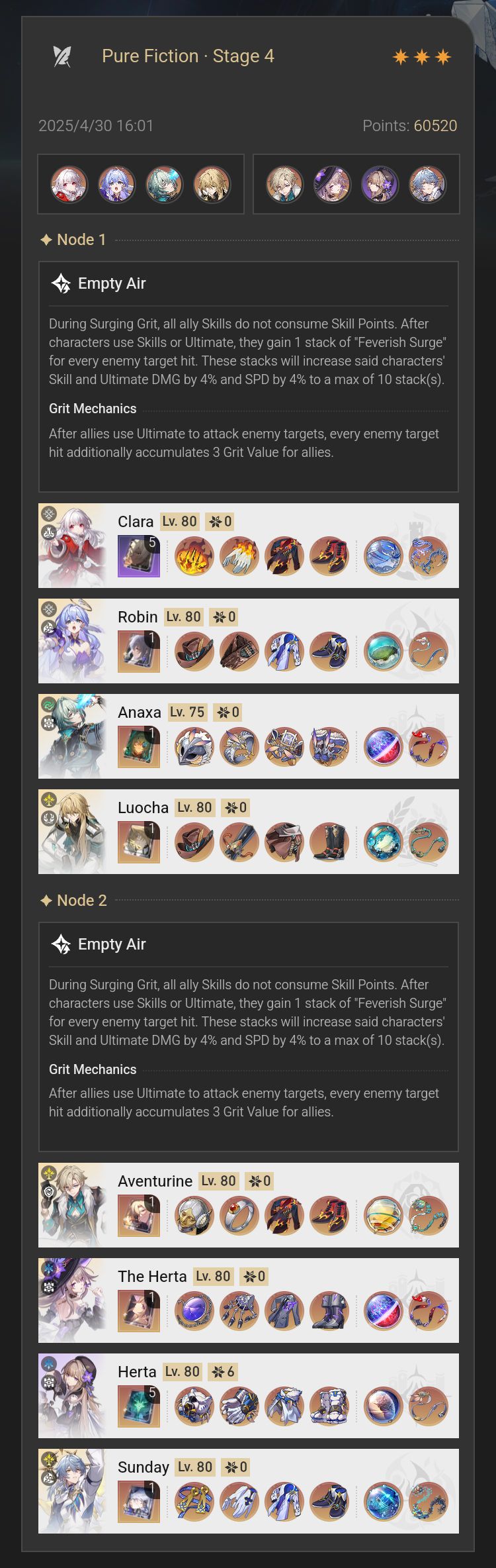 Finally Reach 3 Stars at PF4 Honkai: Star Rail | HoYoLAB