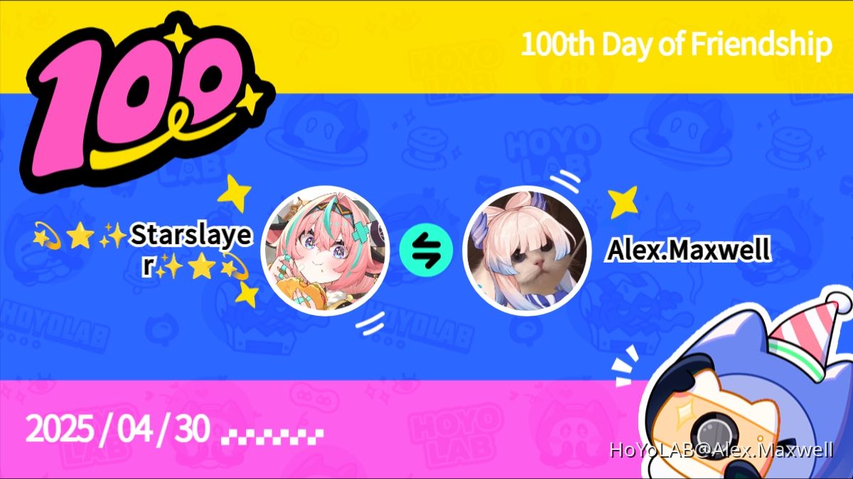 WAAA 100 days very wow | HoYoLAB