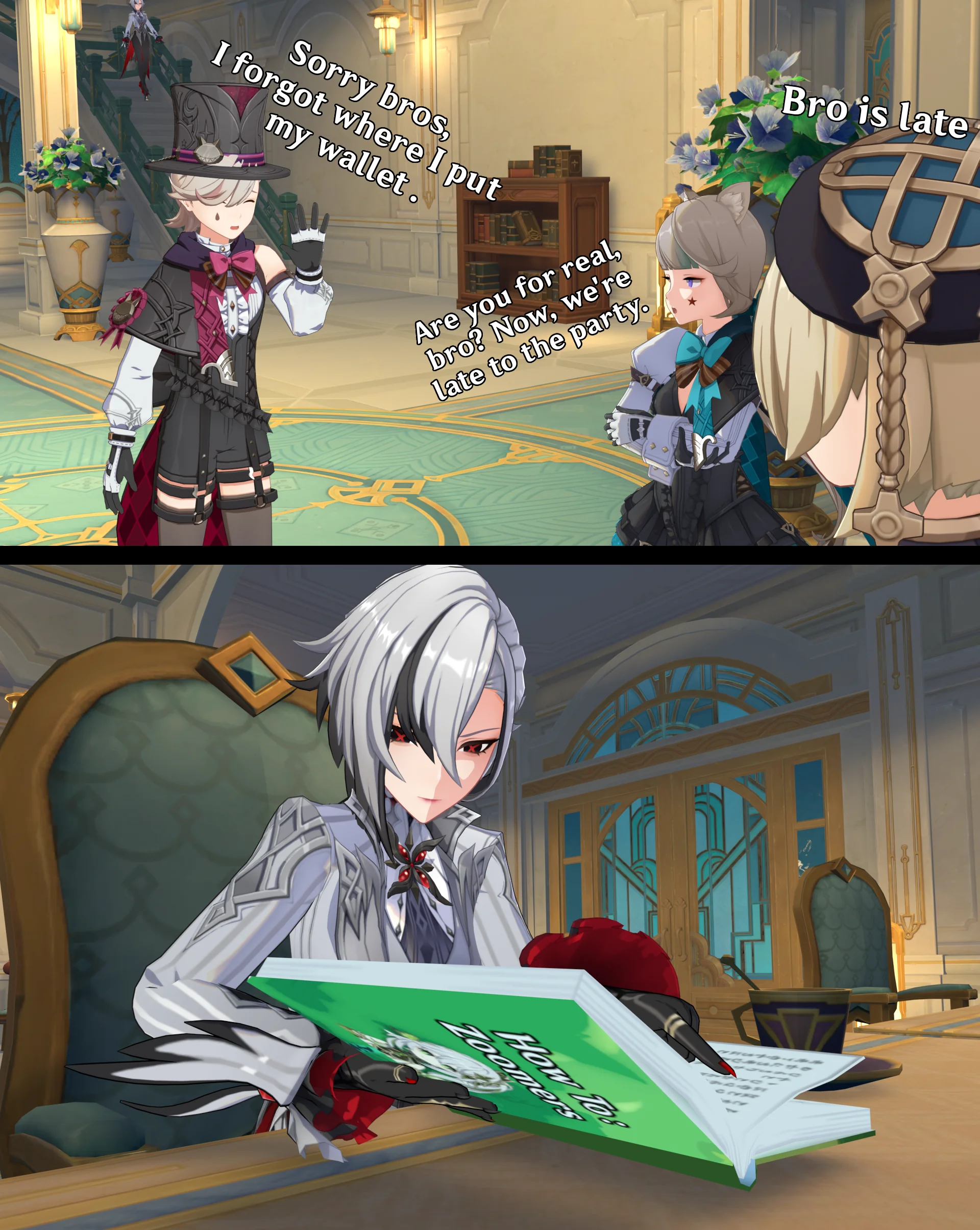 If Ifa and Cacucu were to visit the House of the Hearth 😆 Genshin ...