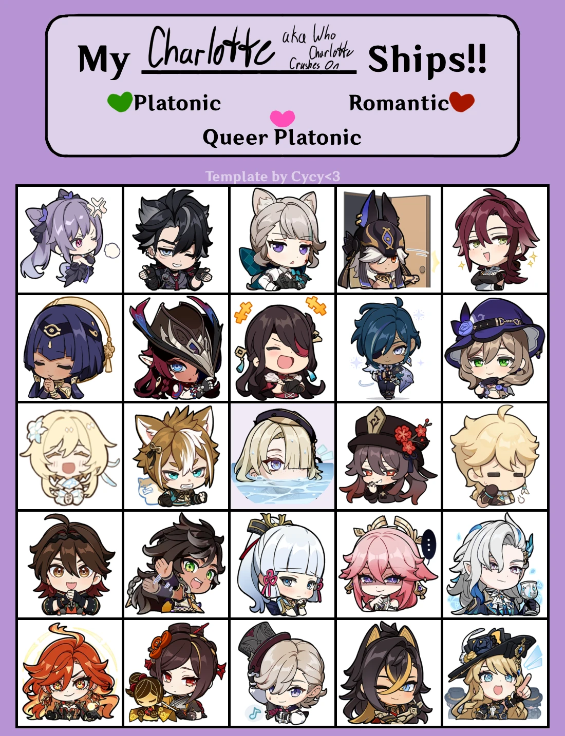 Ship Bingo!!! Genshin Impact | HoYoLAB