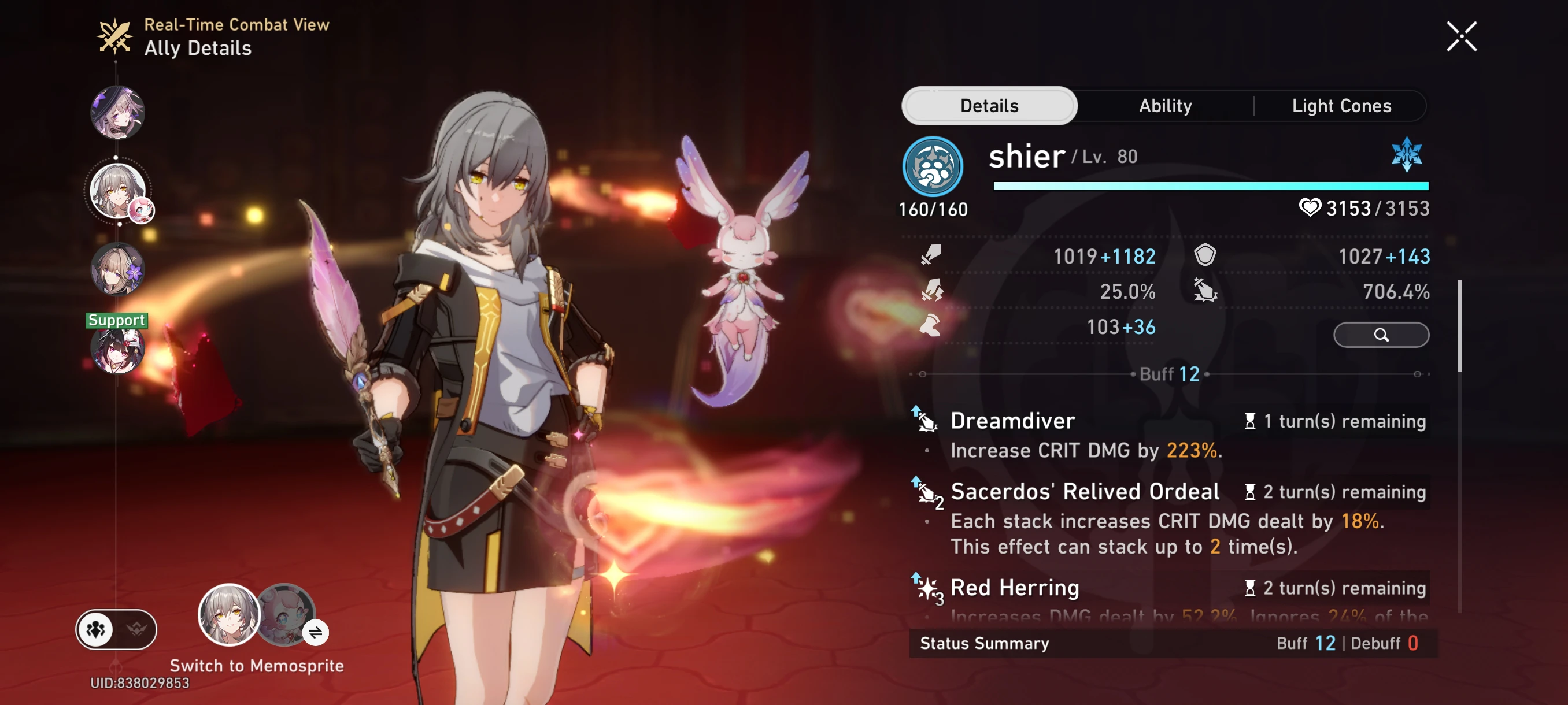 700% Crit Damage outside DU/SU Honkai: Star Rail | HoYoLAB