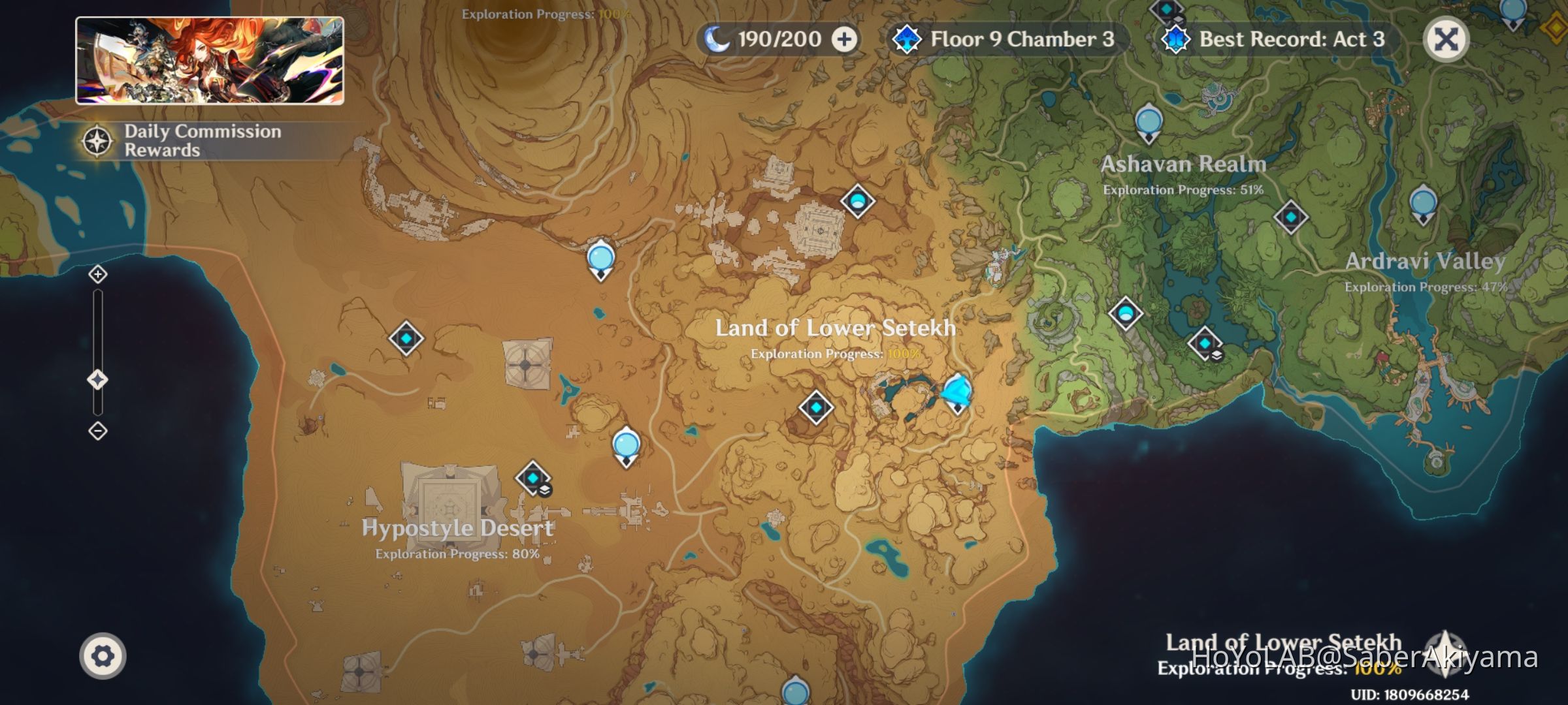 Land of Lower Setekh 100% Exploration! Genshin Impact | HoYoLAB