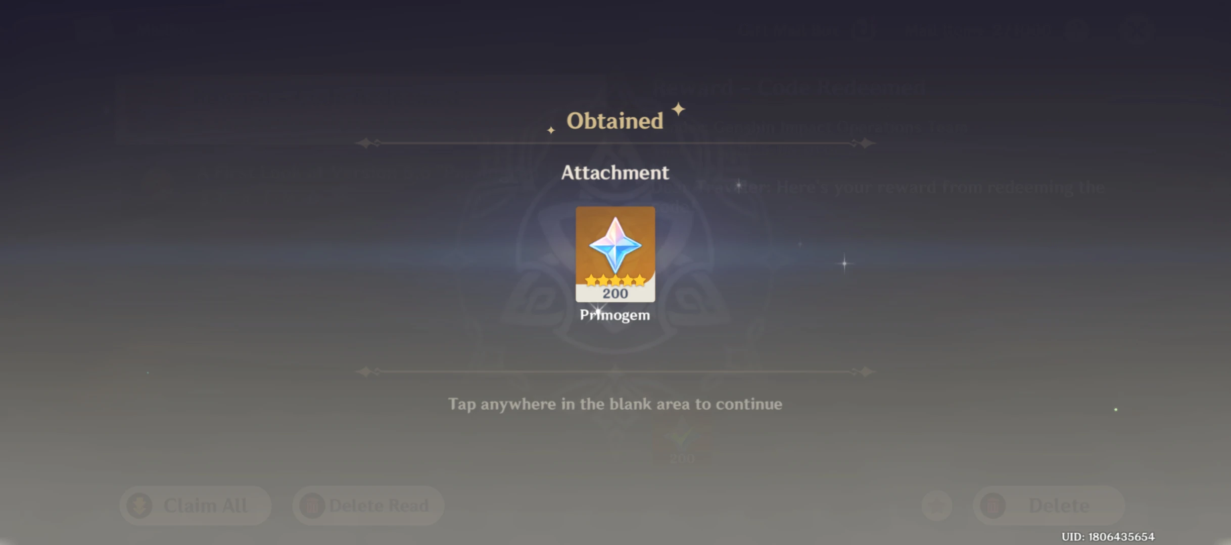 Genshin Impact Redeem Code [Valid until 3/5/2025 12:00 AM (UTC-4 ...