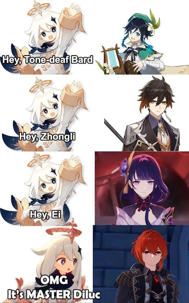 Paimon s*mp for Diluc ( by @Gensokyo ) Genshin Impact | HoYoLAB