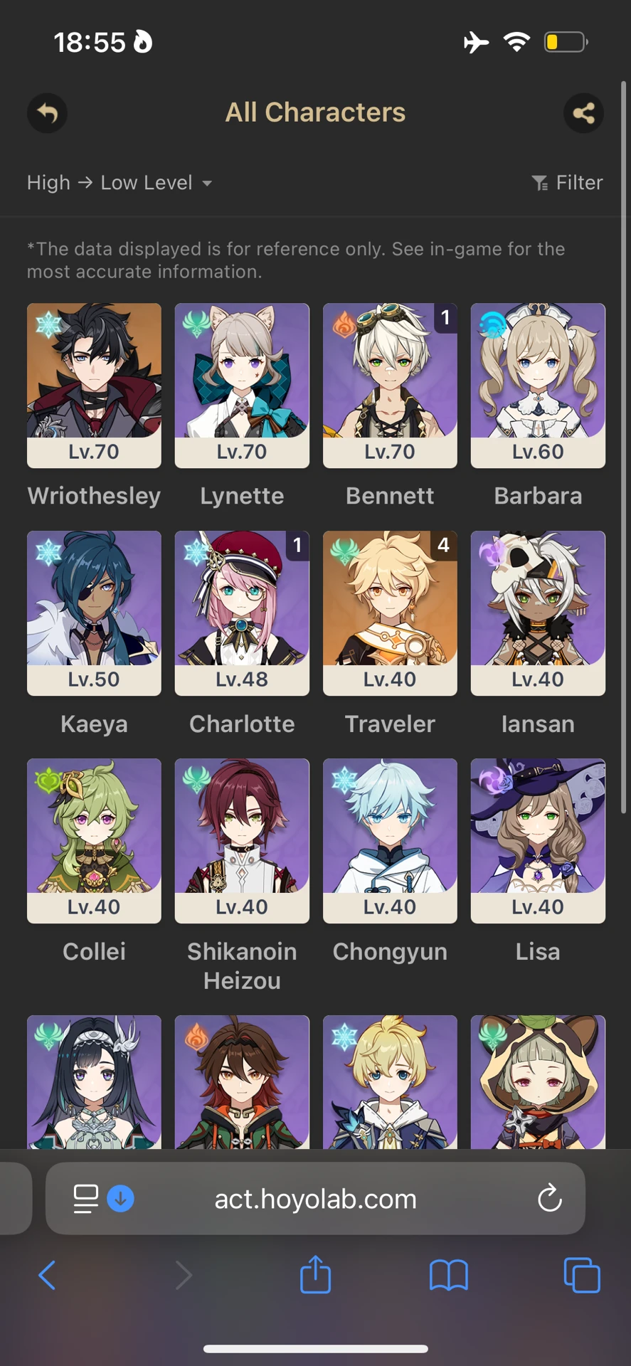 alt acc my builds Genshin Impact | HoYoLAB